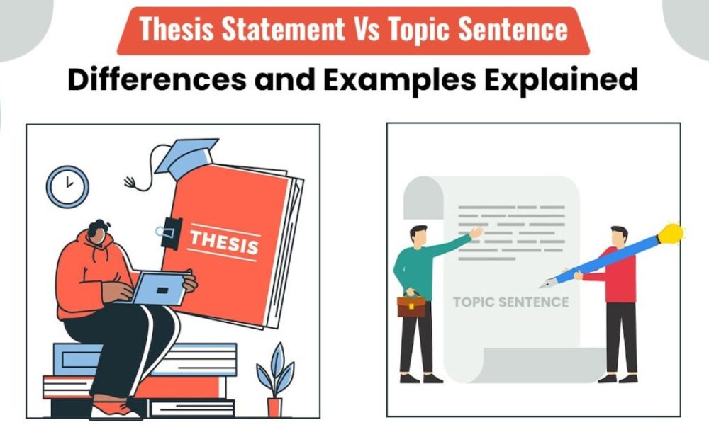 Thesis Statement Vs Topic Sentence – Differences and Examples Explained
